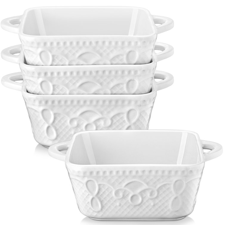 Malacasa 9.8 fl.oz. Ceramic Square Ramekin Dish & Reviews | Wayfair